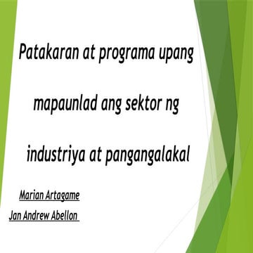 patakaran at programa sa industriya.pptx