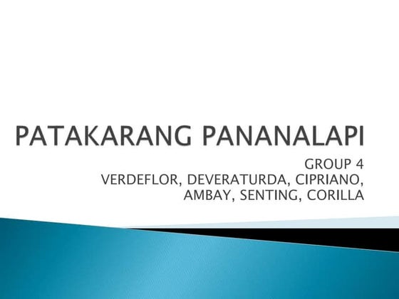 Suring Pelikula - ANAK | DOCX