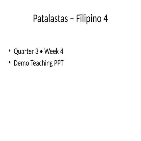 Ano ang patalastas: anyo at paraan ng pagawa | PPTX
