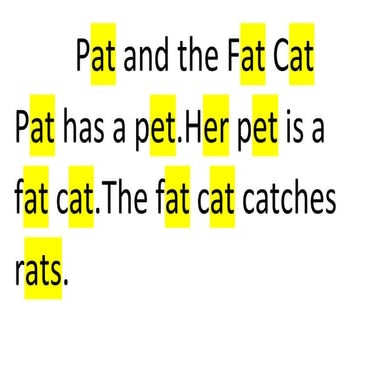 Pat and the fat cat | DOCX