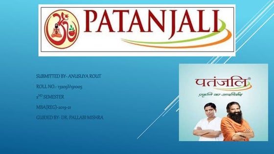 Patanjali | PPTX | Commodities | Economy