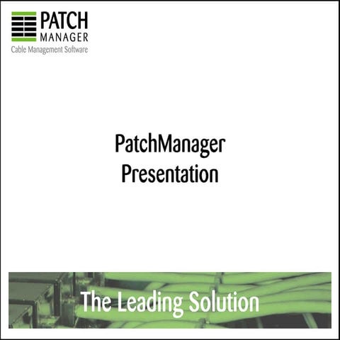 PatchManager presentation eng | PDF