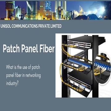 Patch panel fiber | PPTX