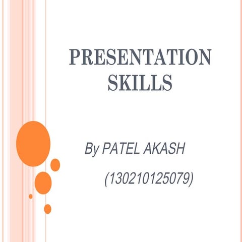 presentation skill | PPT