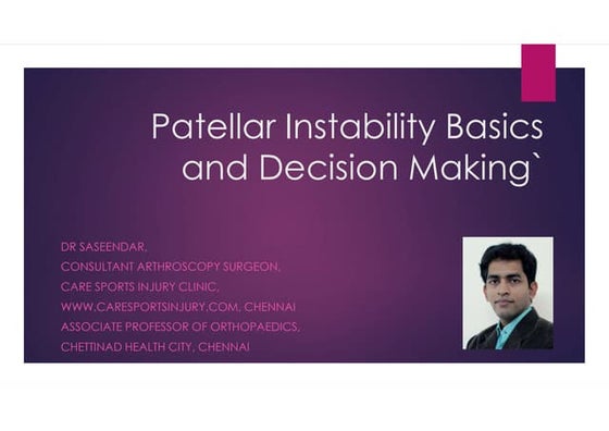 Mpfl tech - MPFL Reconstruction for Patellar Instability | PPT