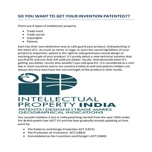 Patenting process | PPTX