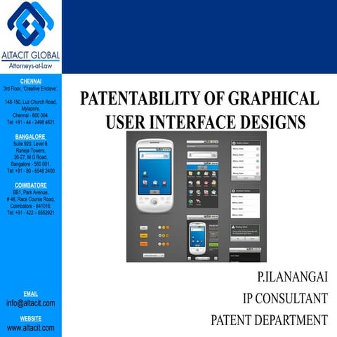 Patentability of graphical user interface designs | PPT