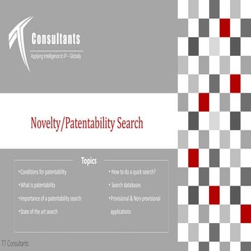 Patentability Search- Importance and How to Do Patentability Search | PPTX