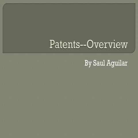 Patents elementary | PPT
