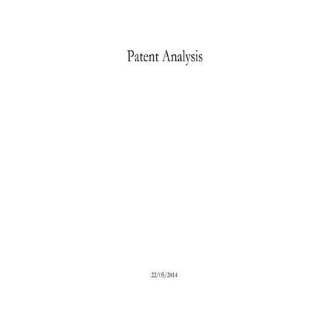 Patent analysis | PPT