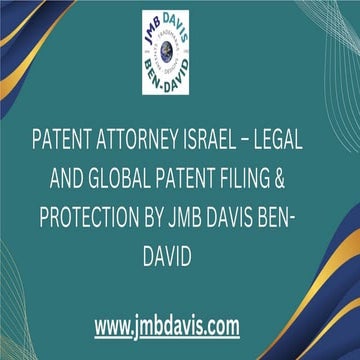 Patent Attorney Israel – Legal and Global Patent Filing & Protection by ...