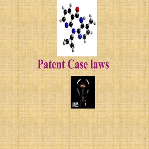 Patent Case Laws .ppt