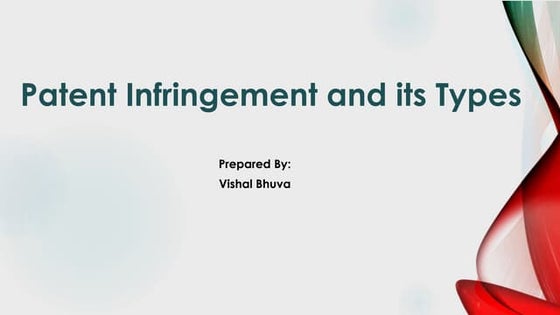 Patent infringements | PPTX | Chemistry | Science