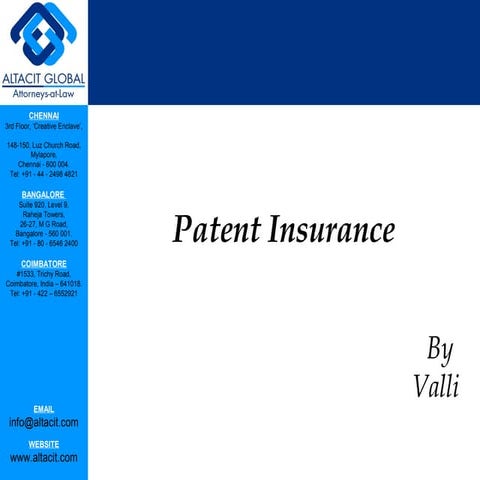 Patent insurance | PPT