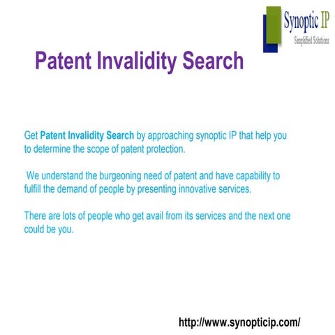 Patent invalidity search | PPT