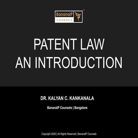 Introduction to Patent Law | PPTX