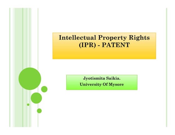 Patent | PPT