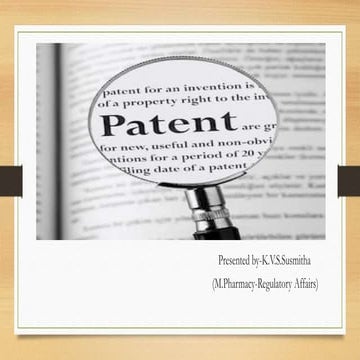 Patent presentation | PPT