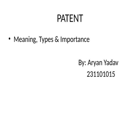 Patent_Presentation.pptx............ ... | PPTX