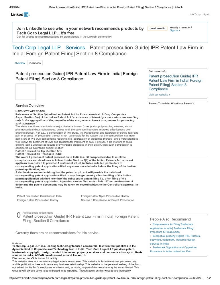 Patent prosecution guide | ipr patent law firm in india | foreign p… Patent prosecution guide | ipr patent law firm in india | foreign p…
