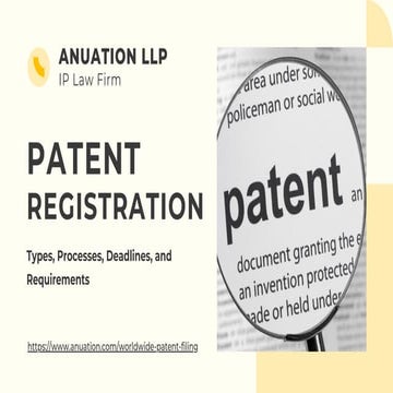 Patent Registration, process, deadlines & requirements | PDF