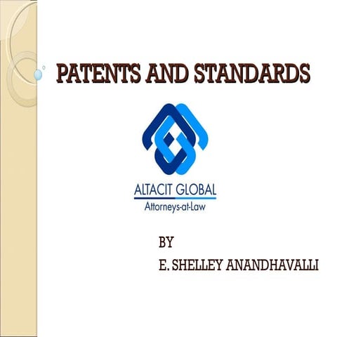Patents and standards | PPT