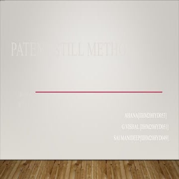 Patent still method.pptx