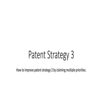 Patent strategy course 3/ | PPTX | Business | Business and Finance