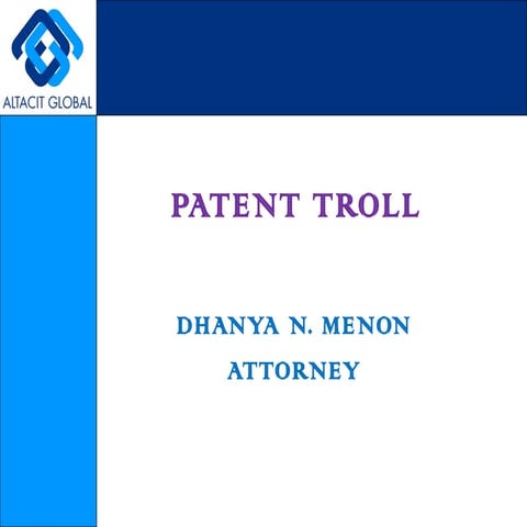 Patent troll | PPT