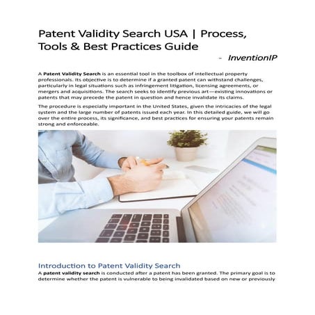 Patent Validity Search USA | Process, Tools & Best Practices Guide ...