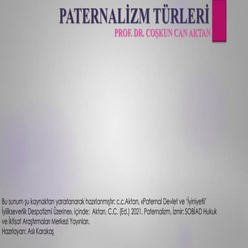 PATERNALİZM TÜRLERİ | PDF