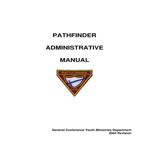Pathfinder administrative manual - Manual Administrativo de ...