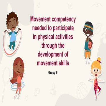 Movement competency, physical activities | PPTX