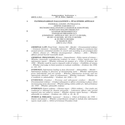 Pathmanaban Nalliannen v PP & Other Appeals | PDF