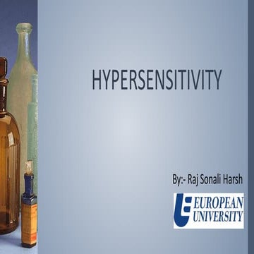 Hypersensitity, And Types of Hypersensitivity I, II, III, IV | PPT
