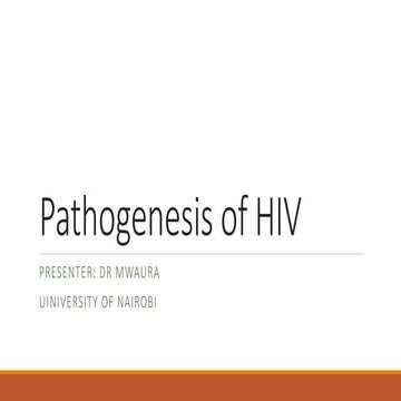 Pathogenesis of HIV | PPTX | Infectious Diseases | Diseases and Conditions