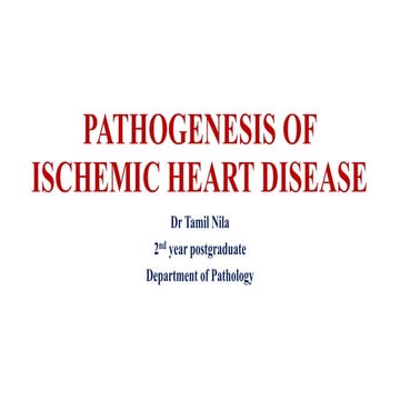 Pathogenesis Of Ischemic Heart Disease Ihd Ppt