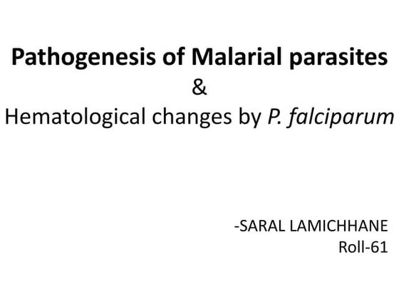 Malaria parasite | PDF