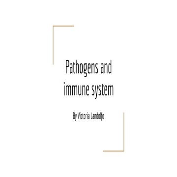Pathogens and immune system | PPT