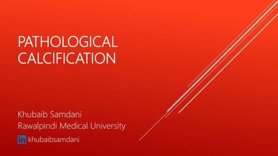 Pathologic Calcification | PPTX | Bone and Joint Conditions | Diseases ...