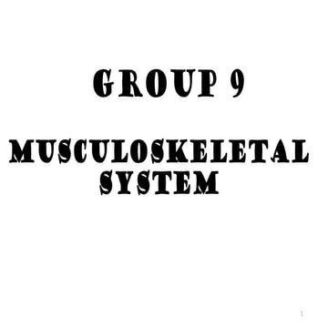 pathology of masculoskeletal disorders.. | PPTX
