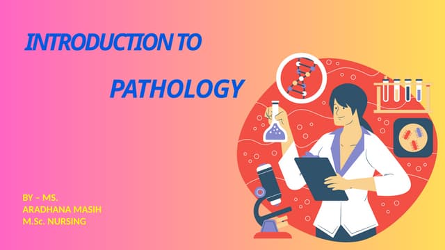 Introduction to pathophysiology | PPTX