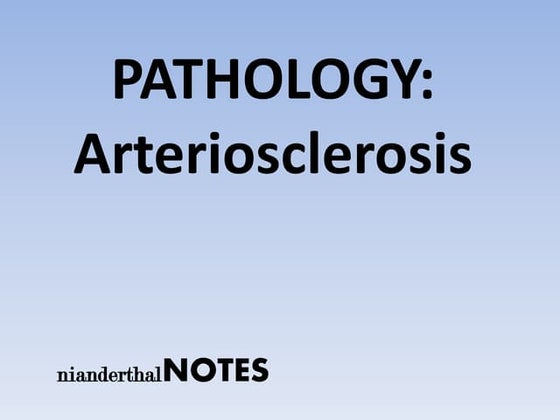 Atherosclerosis pathophysiology | PPTX