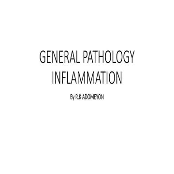 PATHOLOGY INFLAMMATION.pptx in radiography | PPT
