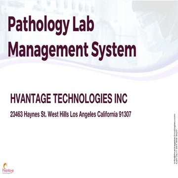 Pathology Lab Management System | PDF