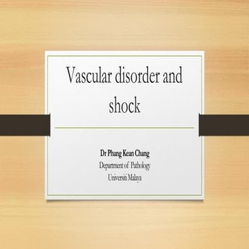 Comprehensive Overview of Vascular Disorders, Shock, and Thromboembolic ...