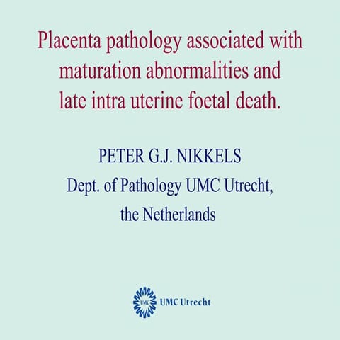 Pathology of the_placenta_-_lecture | PPT