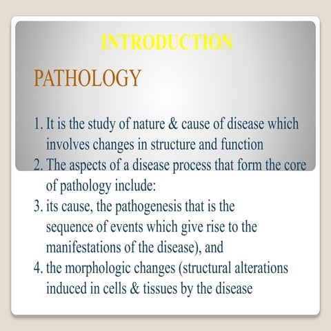 Pathology & micro biology intro | PPTX