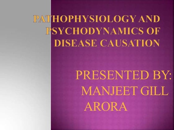 Introduction to pathophysiology | PPTX