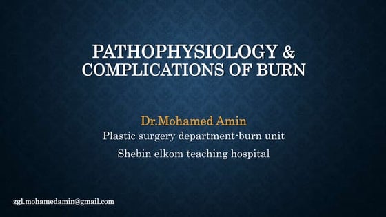 pathophysiology of burn | DOCX